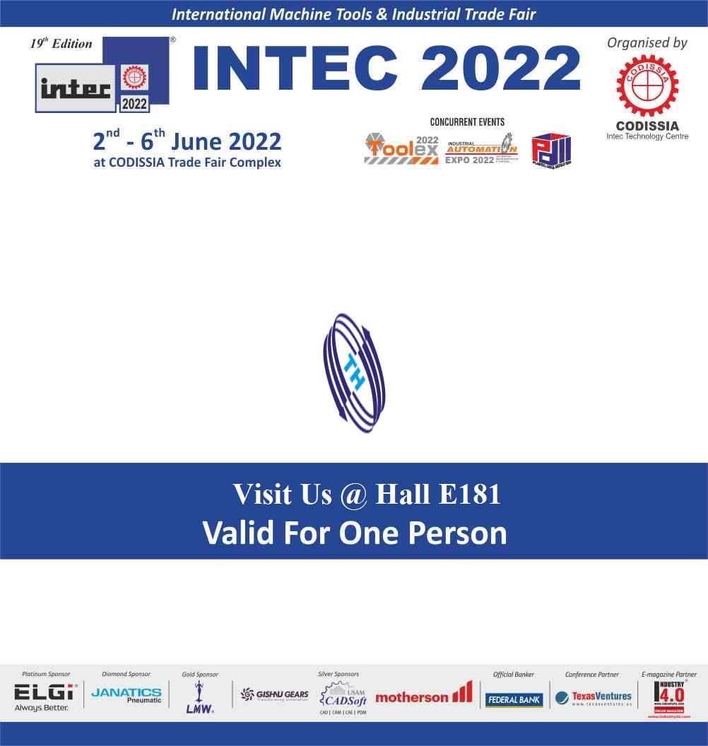 INTEC 2024 Invitation from TANUJ HYDRAULICS PVT LTD | Codissia Intec ...
