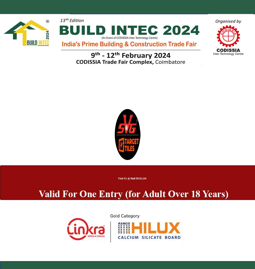 BUILD INTEC 2024 Invitation from TARGET | Codissia Intec Technology ...